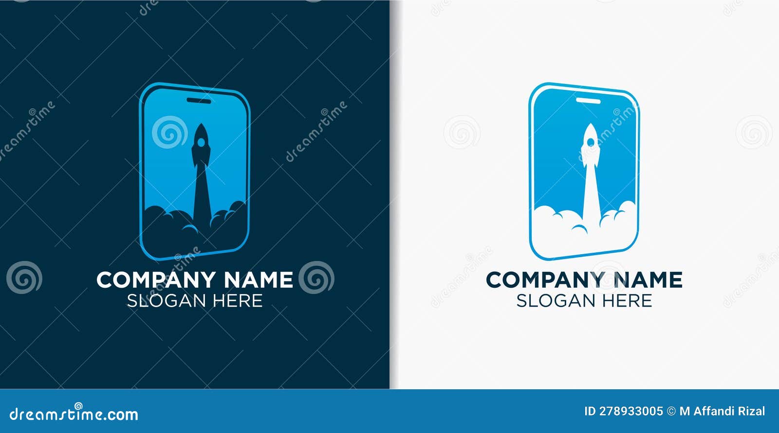 Rocket and Tech Logo Design Template, Technology Logo Vector, Mobile ...