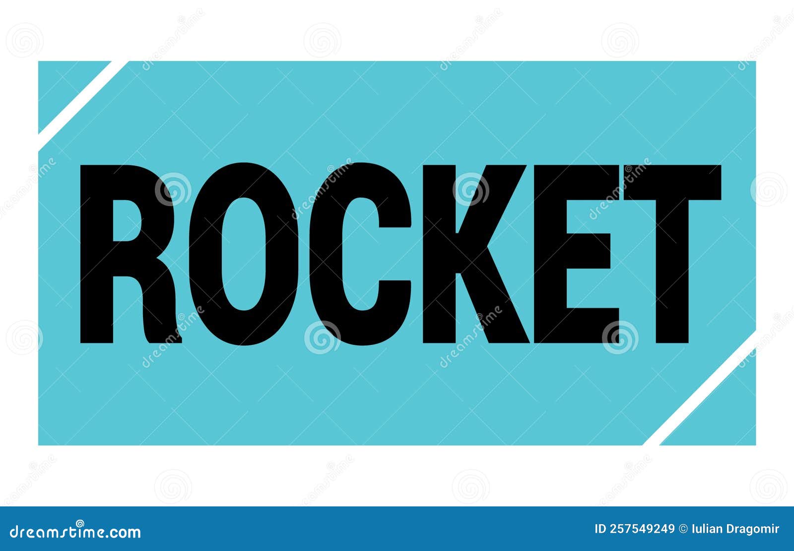 ROCKET Text Written on Blue-black Stamp Sign Stock Illustration ...