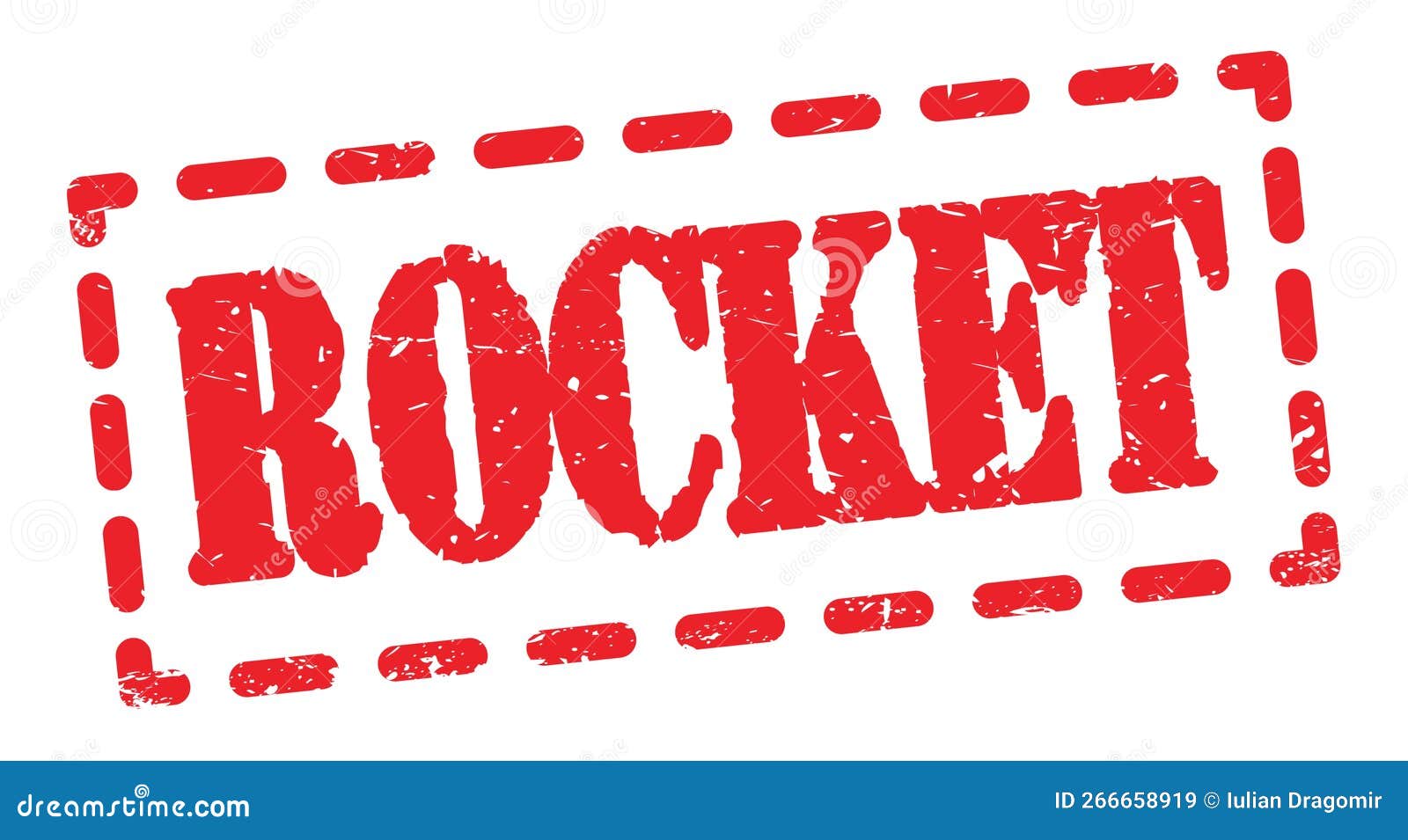 ROCKET Text Written on Red Stamp Sign Stock Illustration - Illustration ...