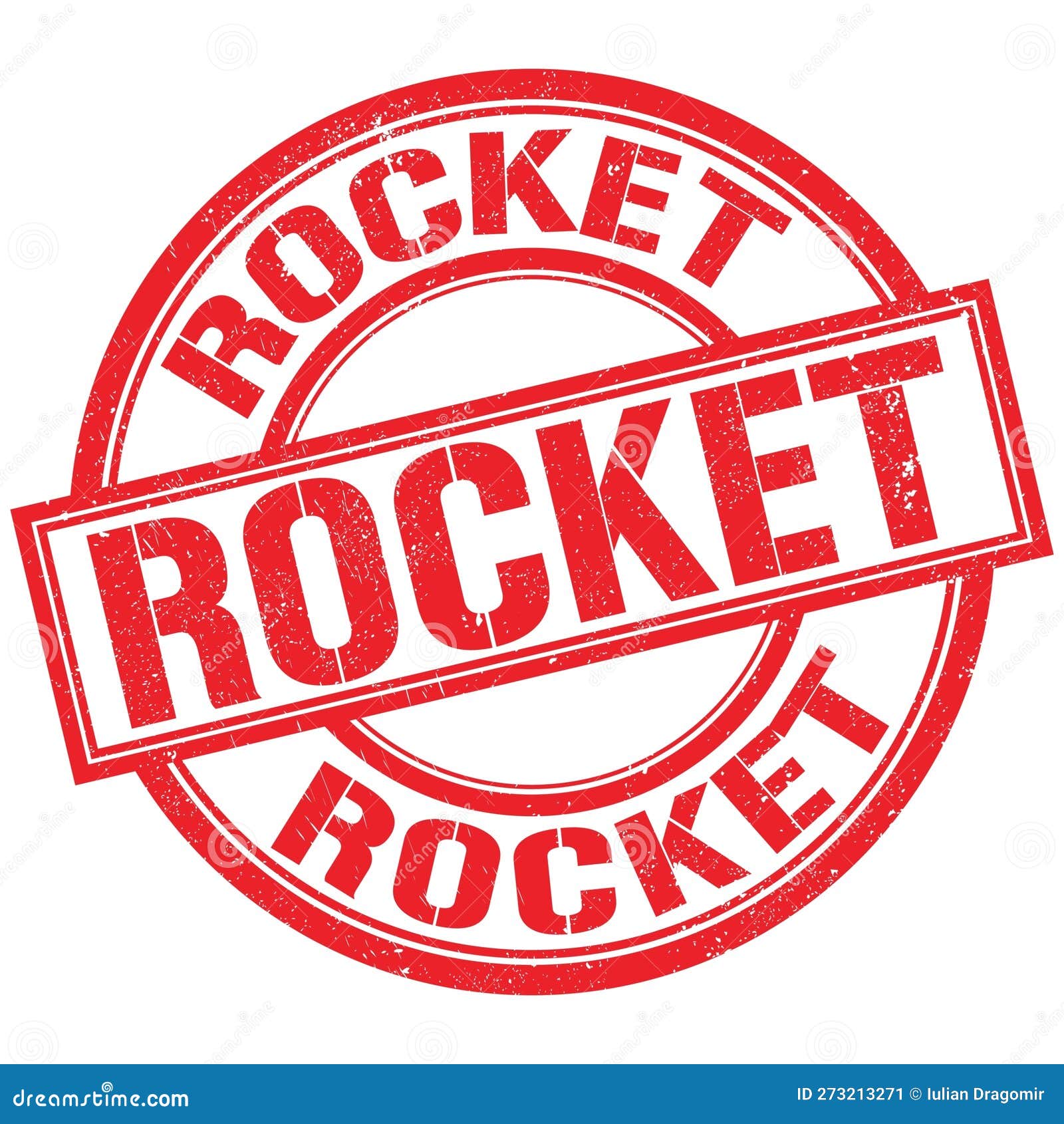 ROCKET Text Written on Red Stamp Sign Stock Illustration - Illustration ...