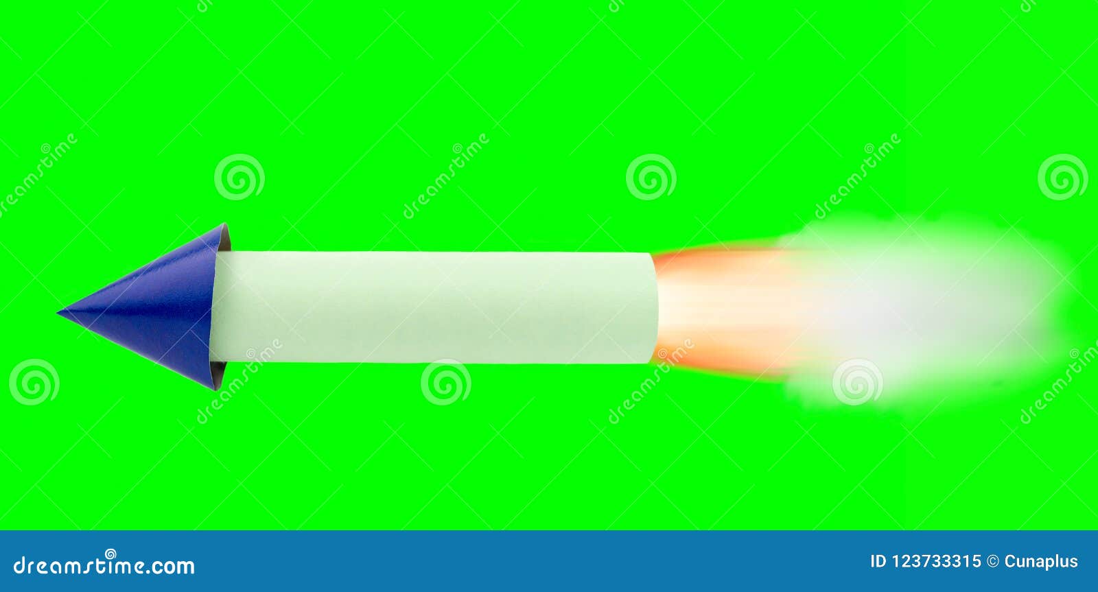 Firework Rocket Exploding In Night Sky Stock Photography ...