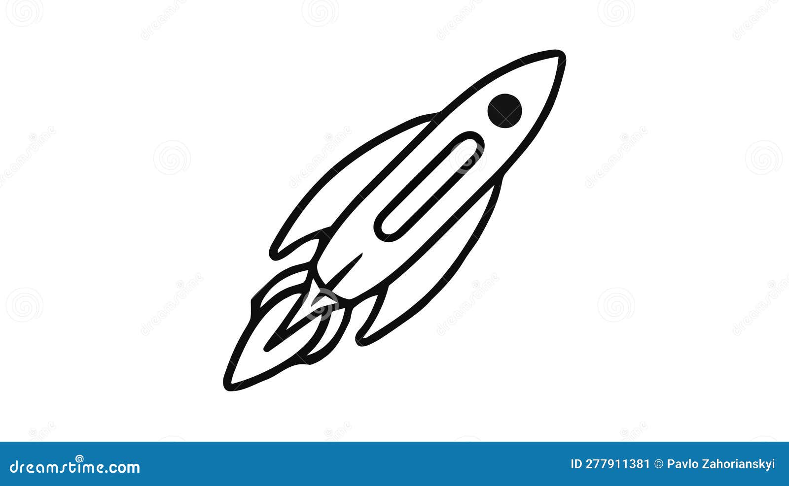 Rocket Vector Icon, Logo on White Background Stock Vector ...