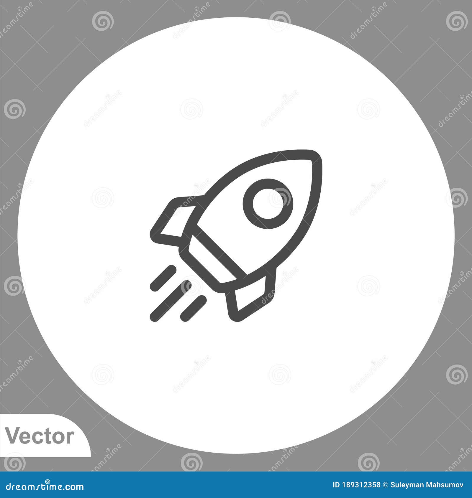 Rocket Vector Icon Sign Symbol Stock Vector - Illustration of clip ...