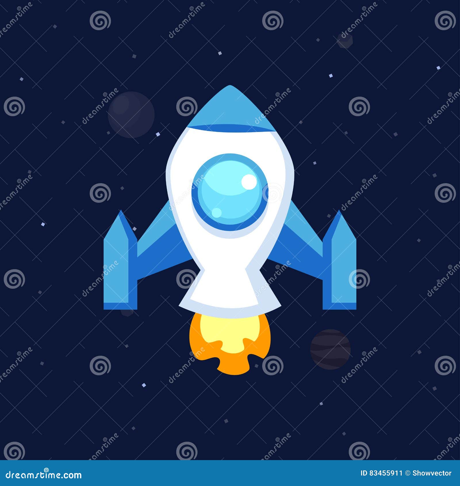 Rocket vector icons stock vector. Illustration of concept - 83455911