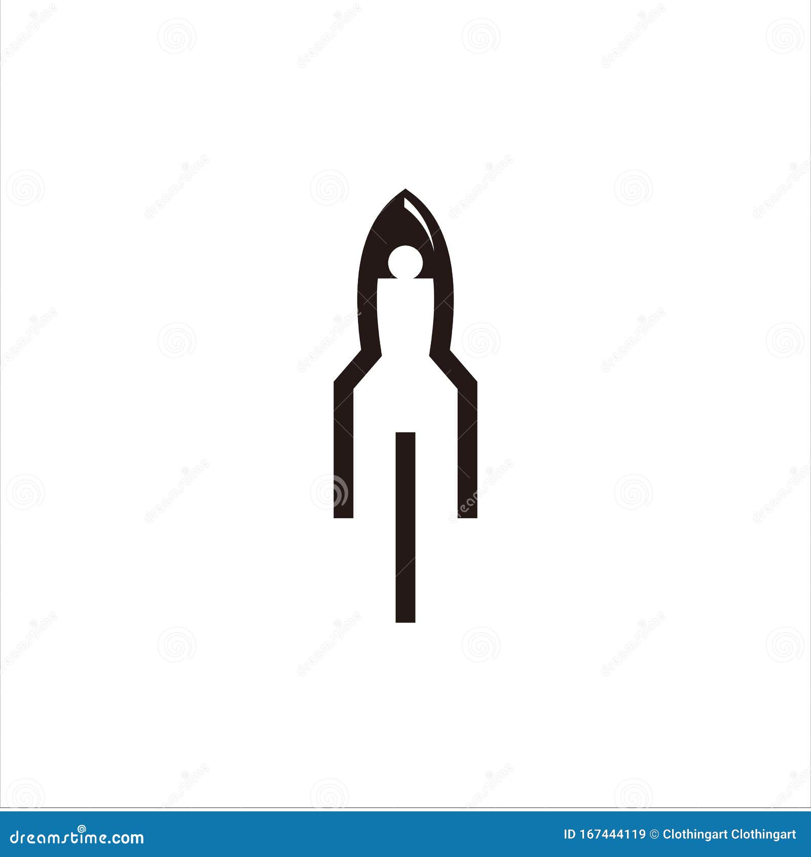 Rocket Vector Logo Graphics Modern Abstract Stock Vector - Illustration ...