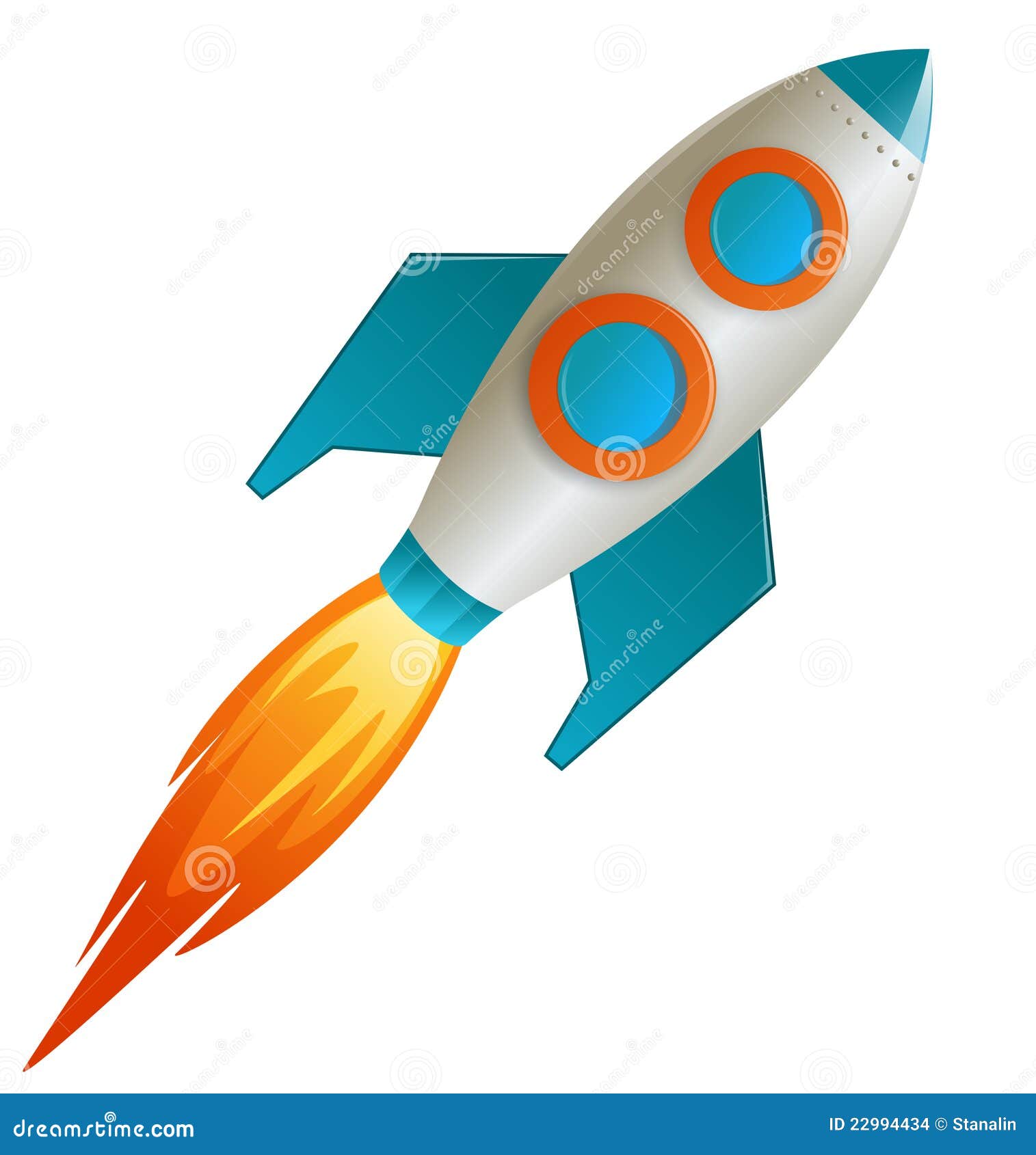 Rocket-Vektor vektor abbildung. Illustration von vektor - 22994434
