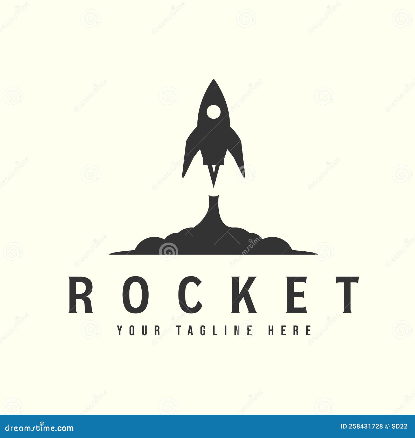 Rocket Vintage Logo Vector Template Illustration Design. Space Logo ...