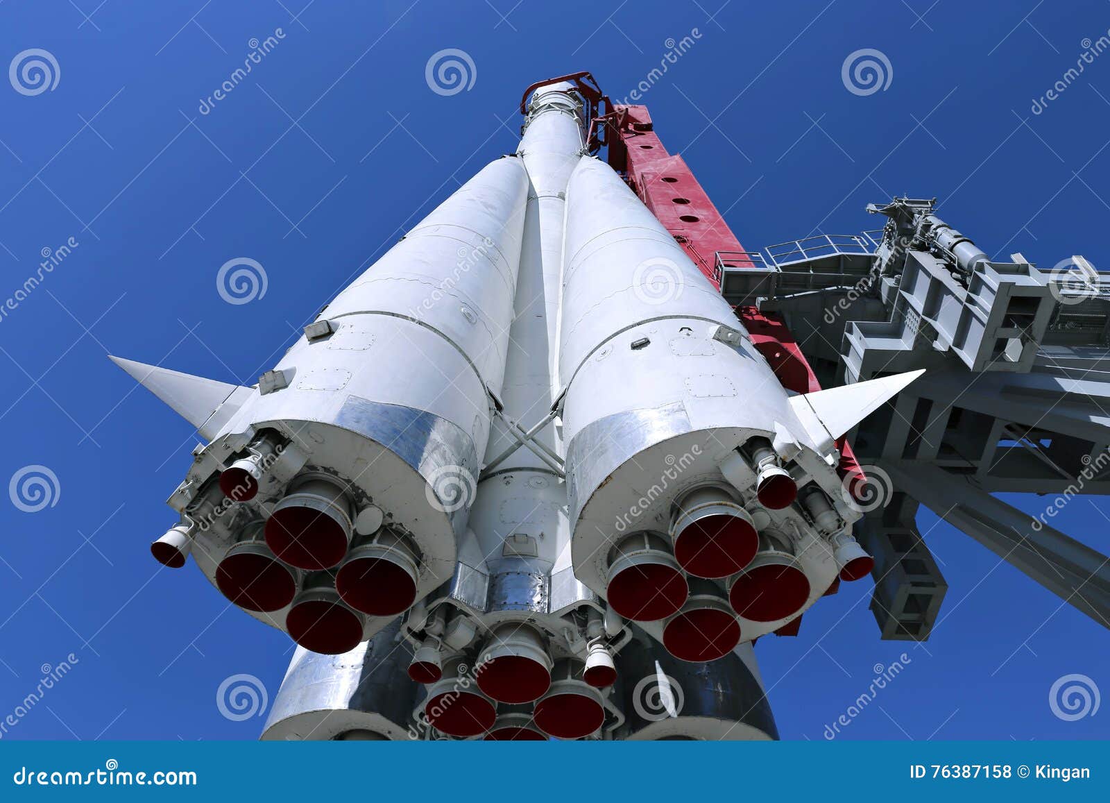 The rocket Vostok stock photo. Image of aerospace, astronaut - 76387158