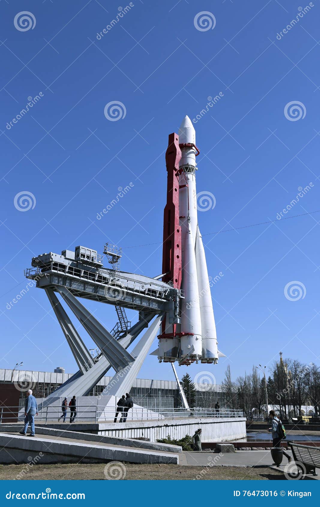 The Rocket Vostok on the Launch Pad Editorial Photo - Image of ...