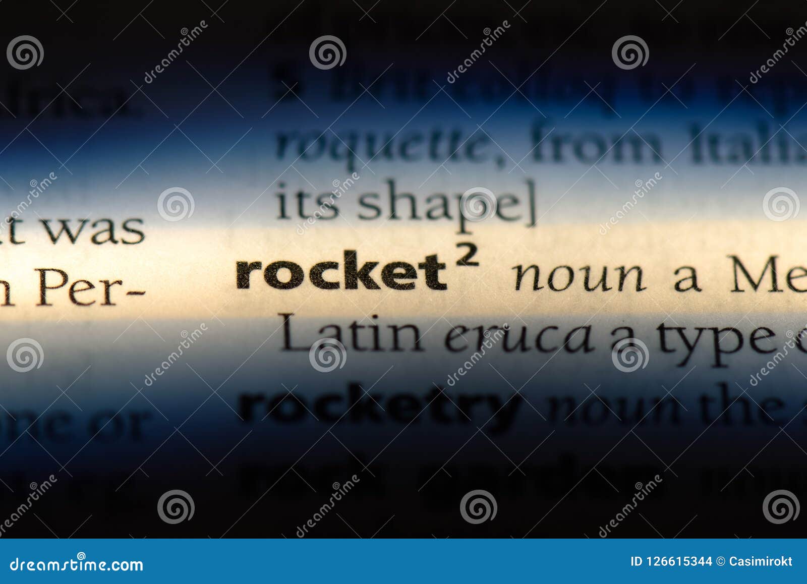 Rocket stock photo. Image of dictionary, word, definition - 126615344