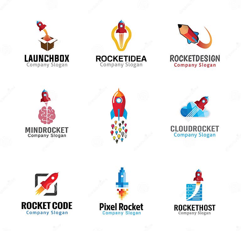 Rockets Launch Flight Design Ilustração do Vetor - Ilustração de ...