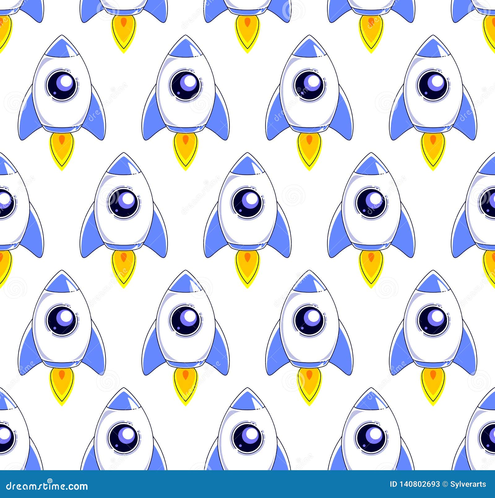 Rockets Launches Seamless Background, Science and Space Theme, Business ...