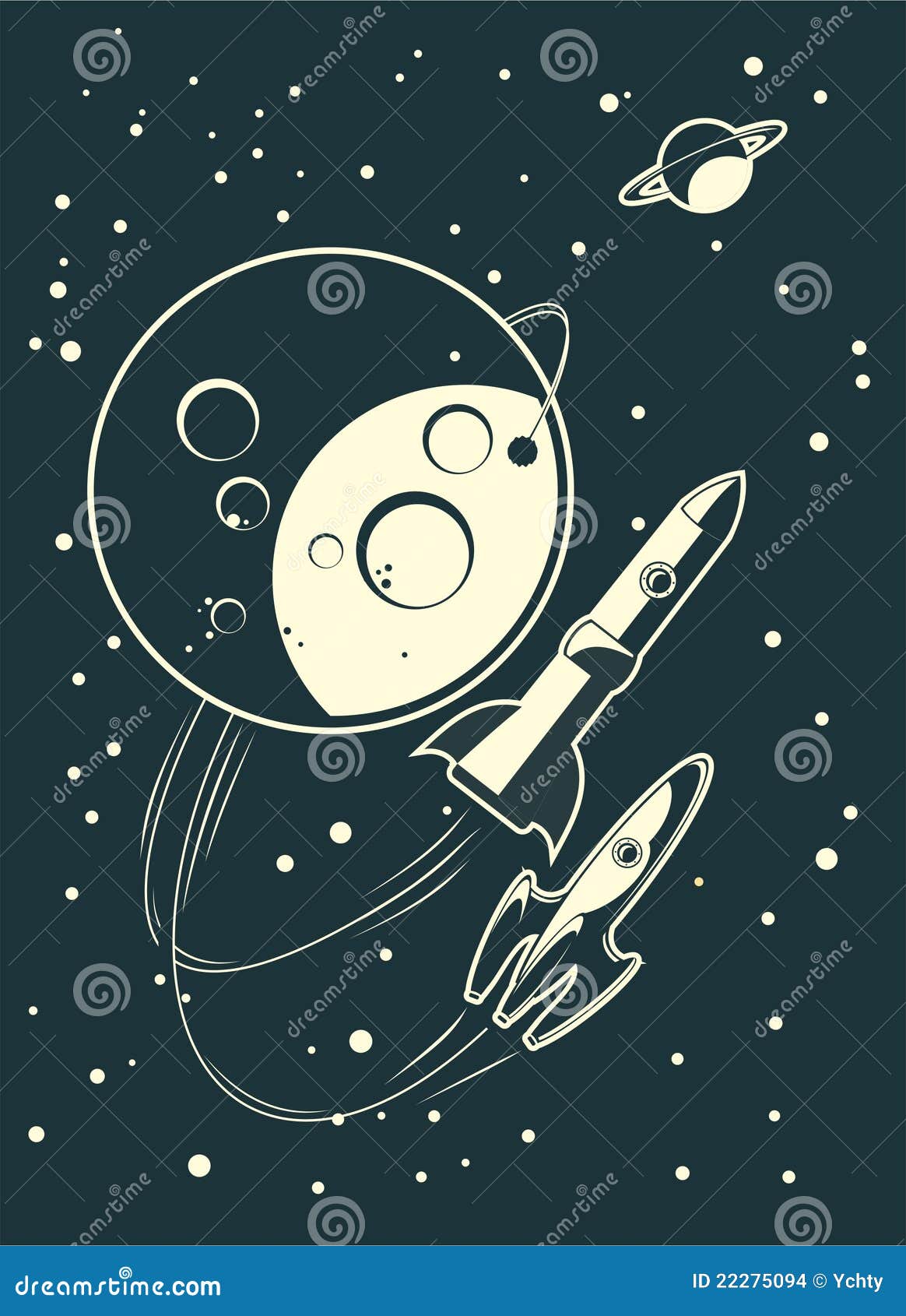 Rockets racing in vector stock vector. Illustration of race - 22275094