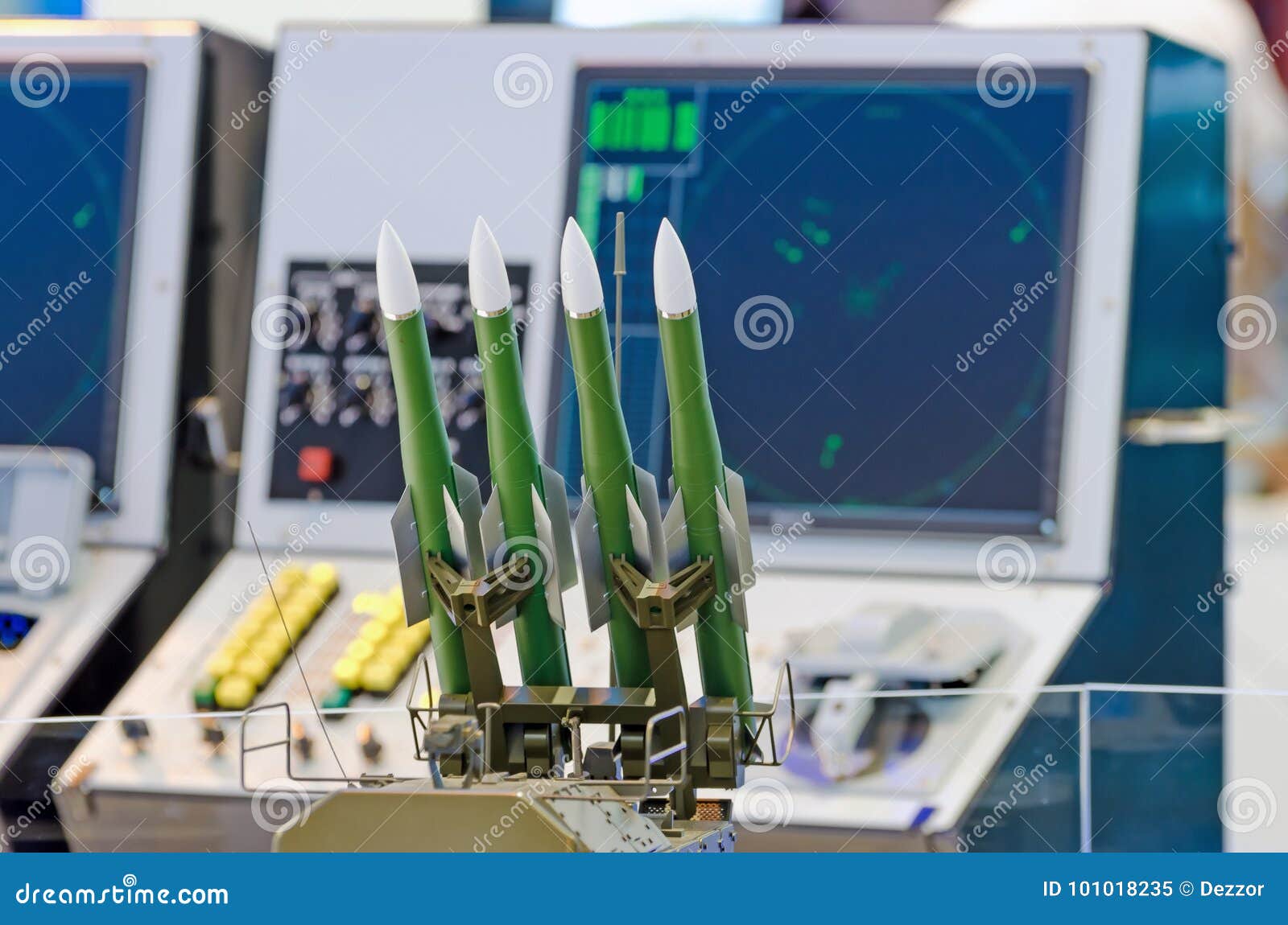 Rockets Weapons, Against The Backdrop Of The Rocket Launch Control ...