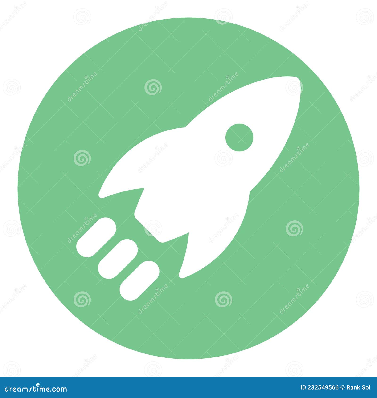 Rocketship Isolated Vector Icon Which Can Easily Modify or Edit Stock ...