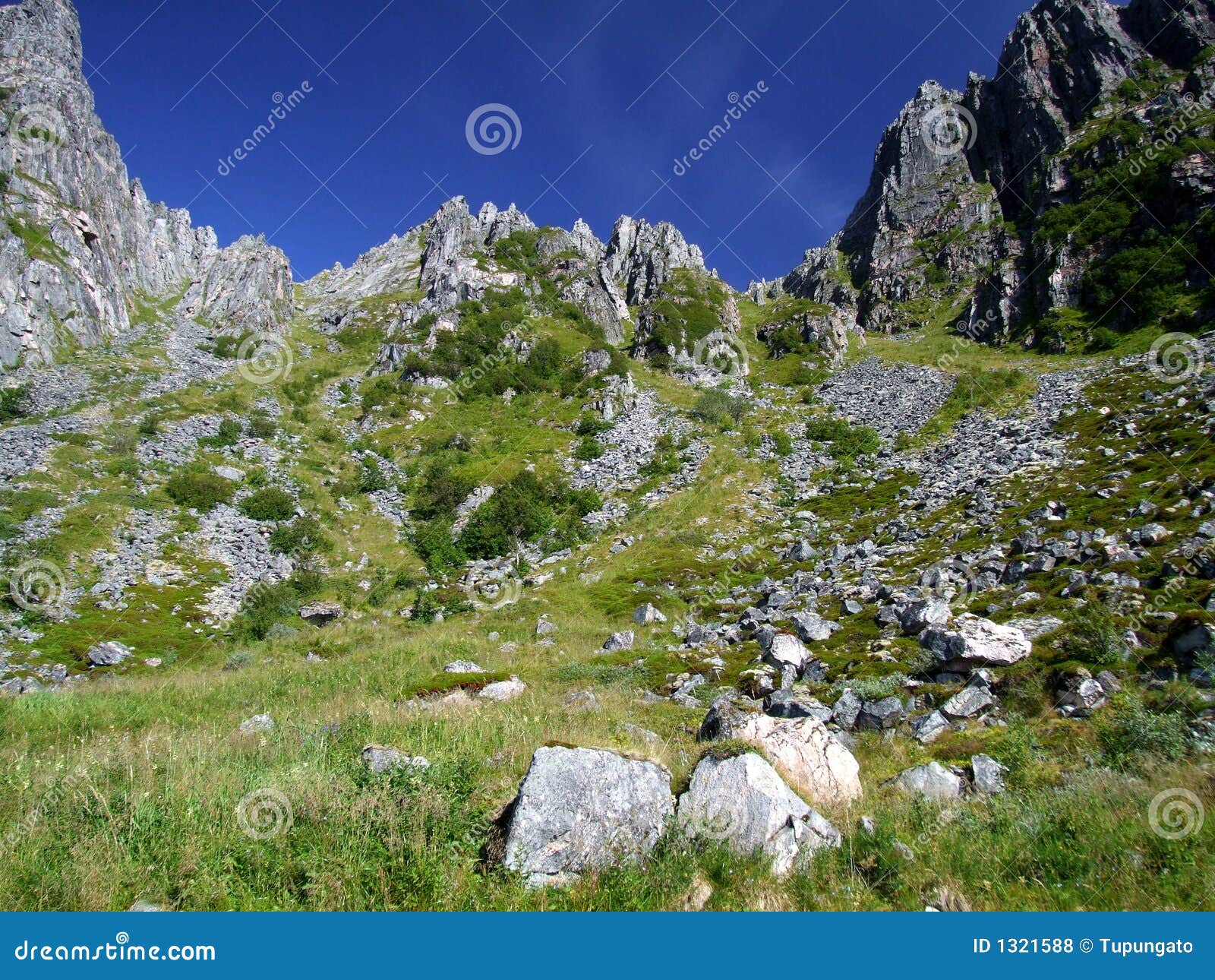 Rockfall stock photo. Image of location, norway, hiking - 1321588