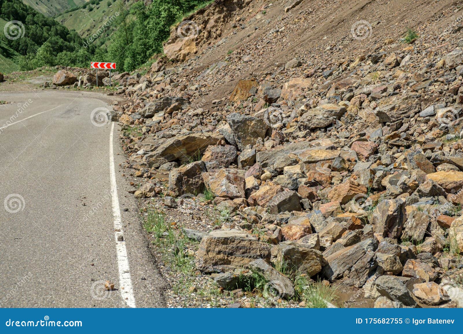 Rockfall In The Mountains Royalty-Free Stock Image | CartoonDealer.com ...
