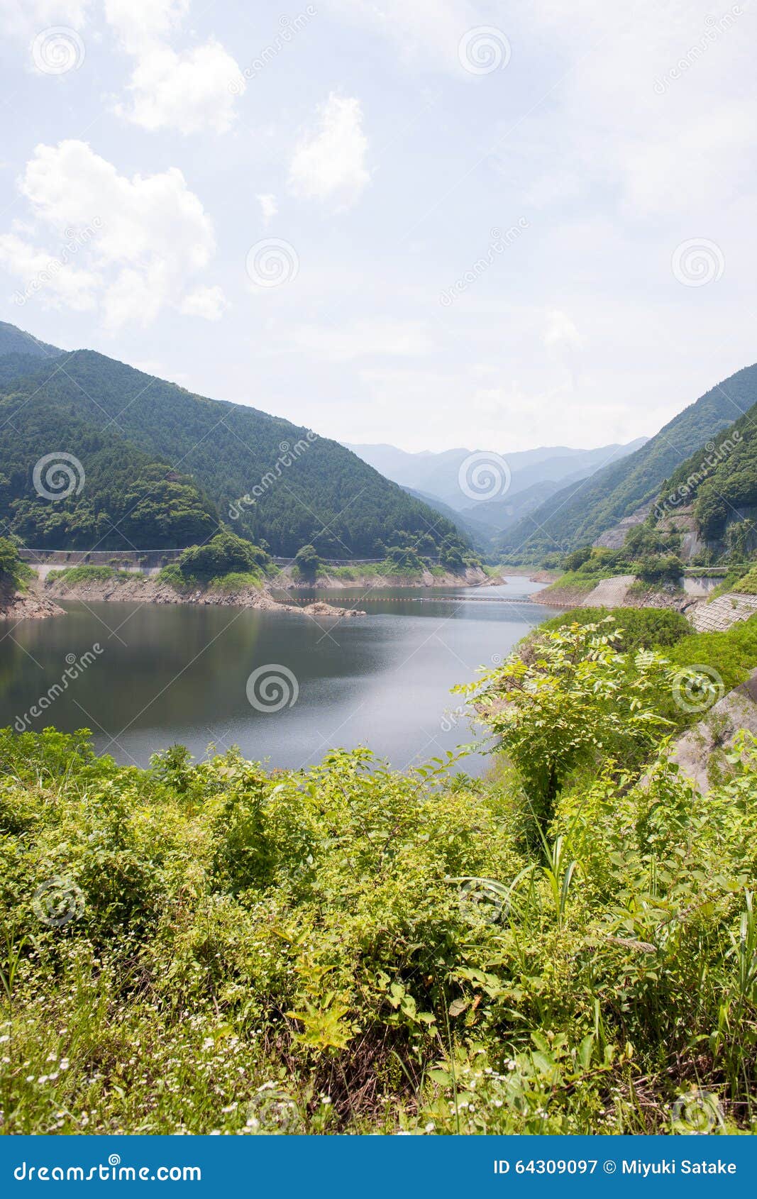 Rockfill dam stock image. Image of architecture, power - 64309097