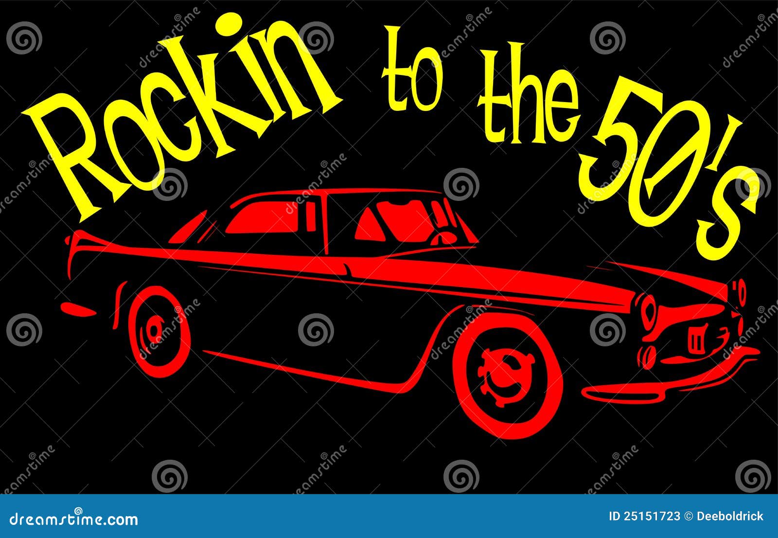 Rockin to the 50 s.... stock illustration. Illustration of line - 25151723