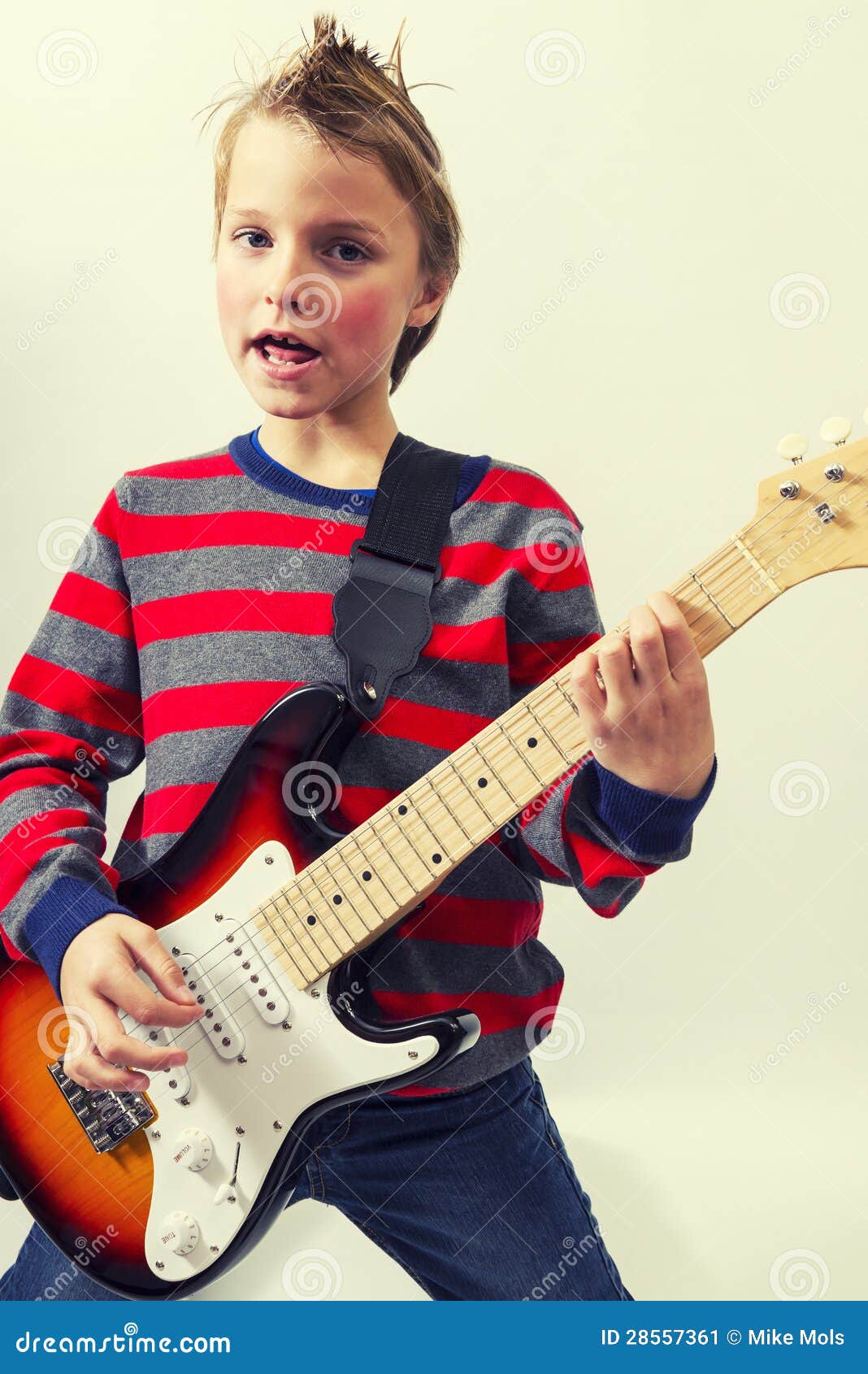 Rocking boy stock image. Image of caucasian, child, instrument - 28557361