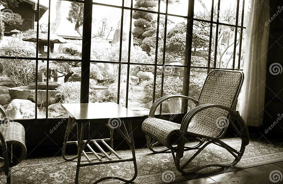 Rocking Chair stock photo. Image of ocean, sepia, rocking - 4847074