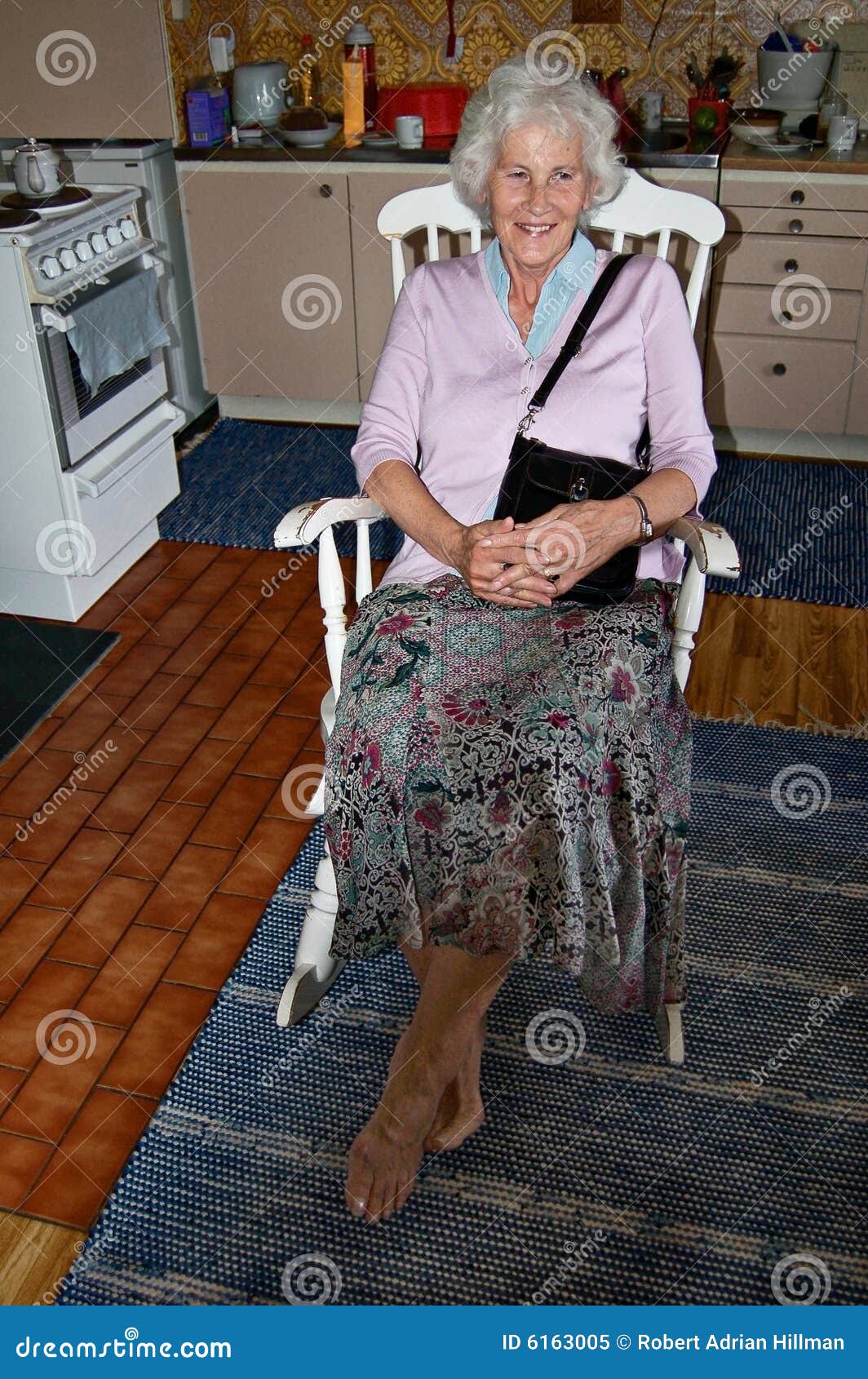 Rocking chair woman stock image. Image of granny, elderly - 6163005