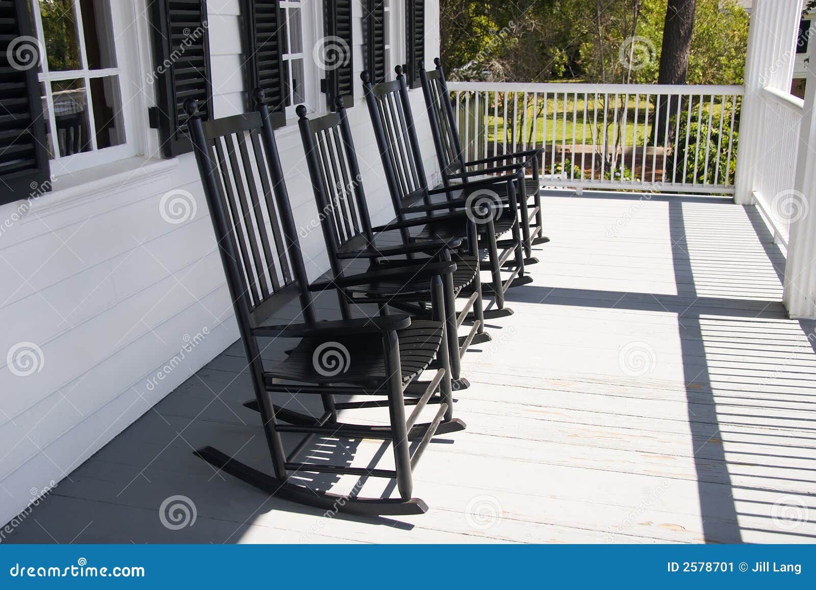 Rocking Chairs stock image. Image of outside, home, sitting - 2578701