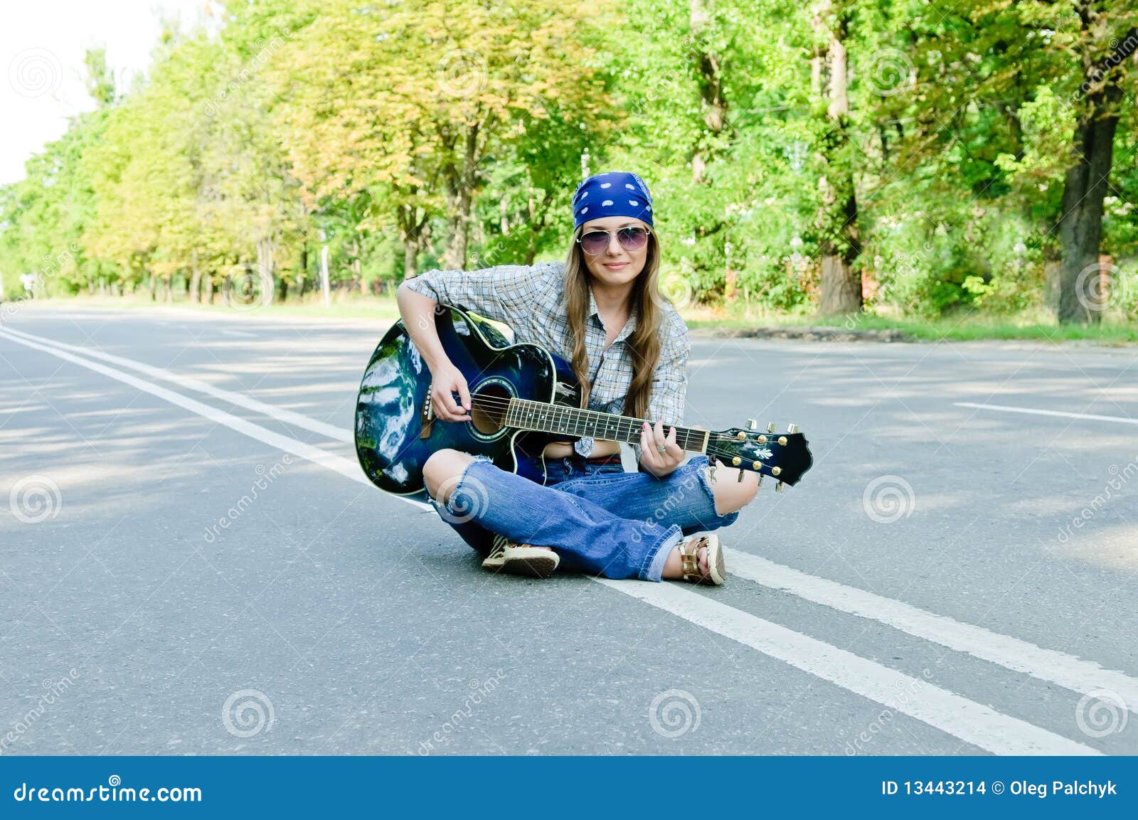 Rocking girl stock photo. Image of hair, guitar, instrument - 13443214