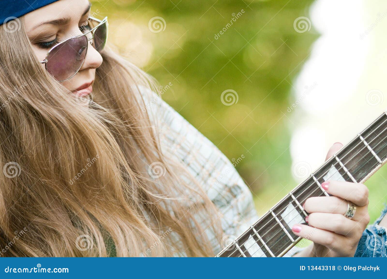 Rocking girl stock photo. Image of lifestyles, musical - 13443318