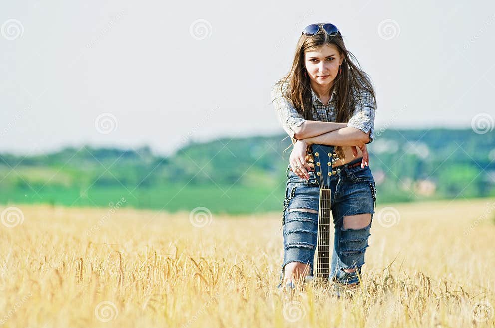 Rocking girl stock photo. Image of beautiful, blues, lifestyles - 13443366
