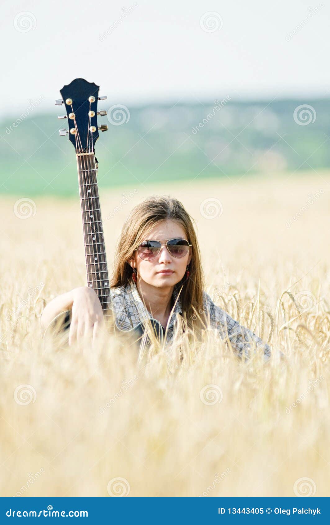 Rocking girl stock image. Image of musician, music, fashion - 13443405