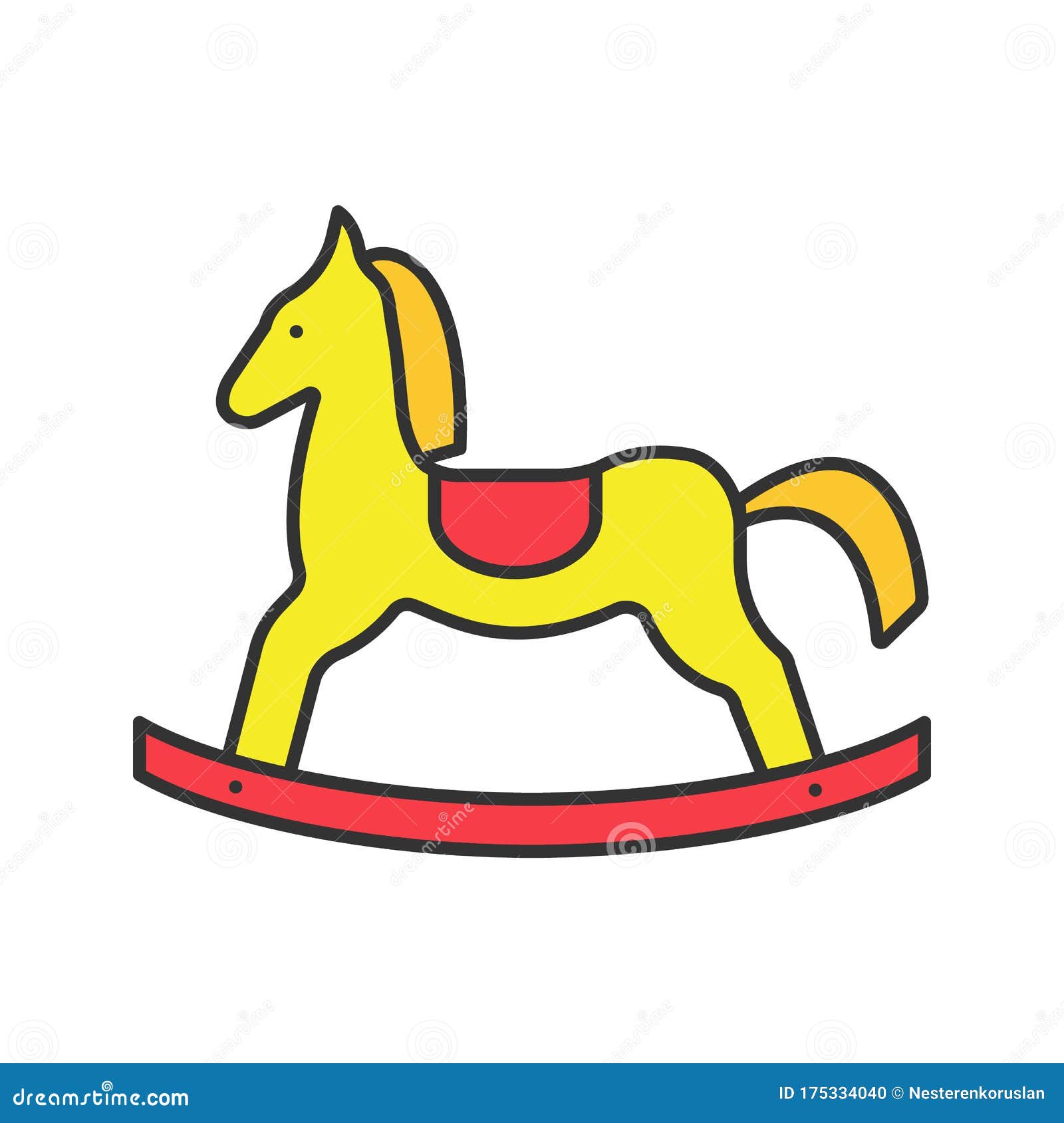 Rocking Horse Icon, Cartoon Style | CartoonDealer.com #79943777