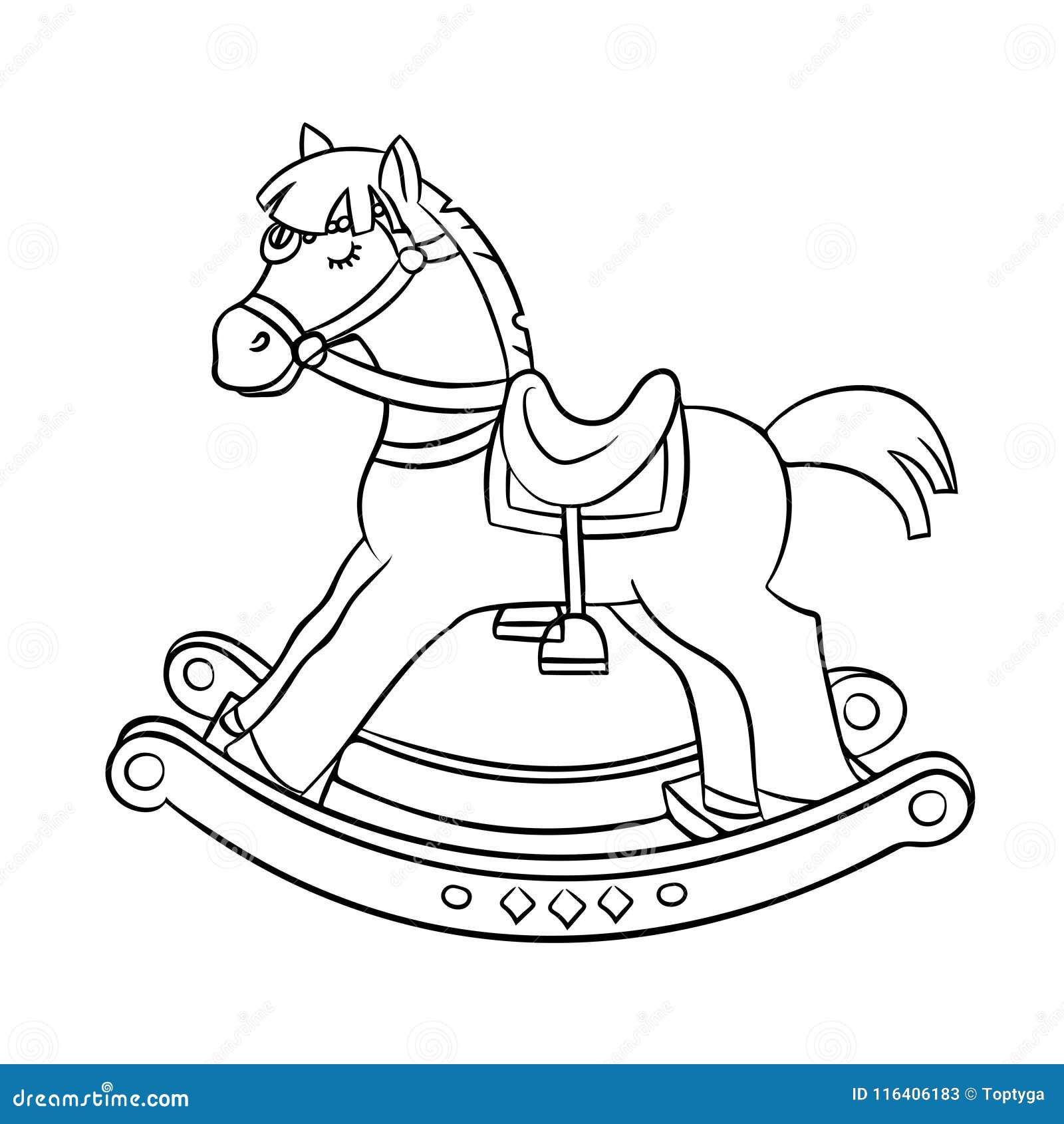 Rocking Horse Outline