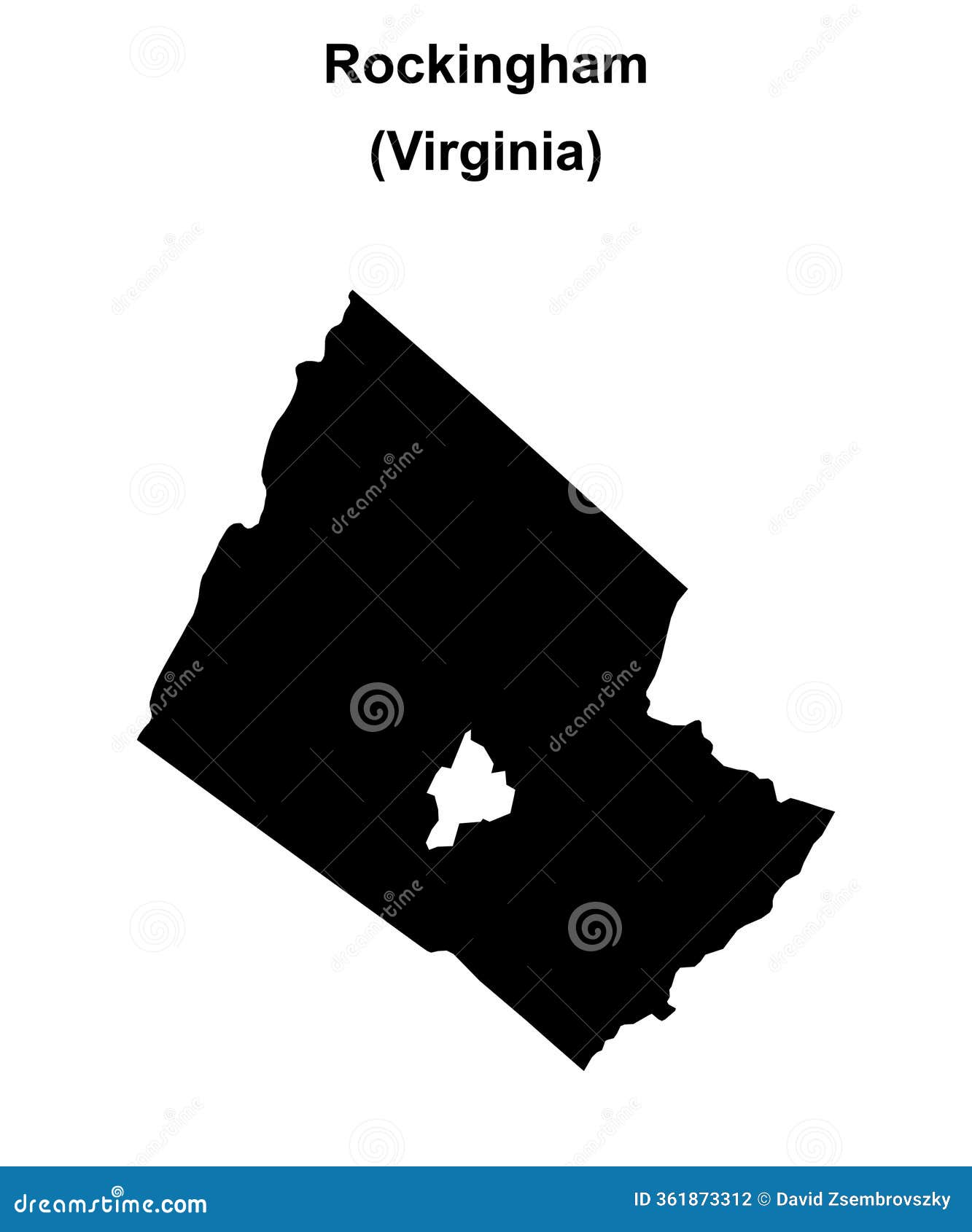Rockingham outline map stock illustration. Illustration of area - 361873312