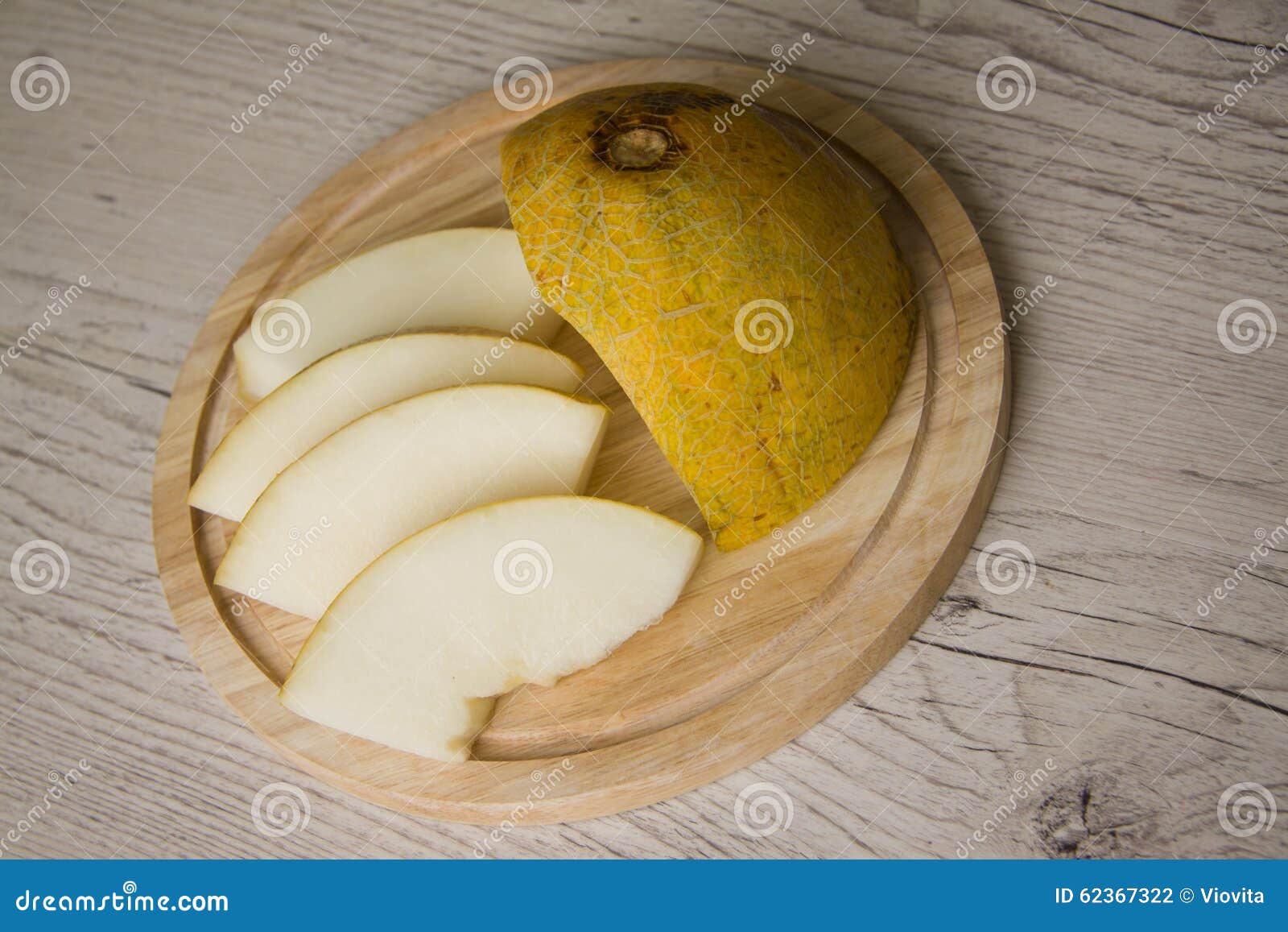 Rockmelon cut in pieces stock photo. Image of pieces - 62367322