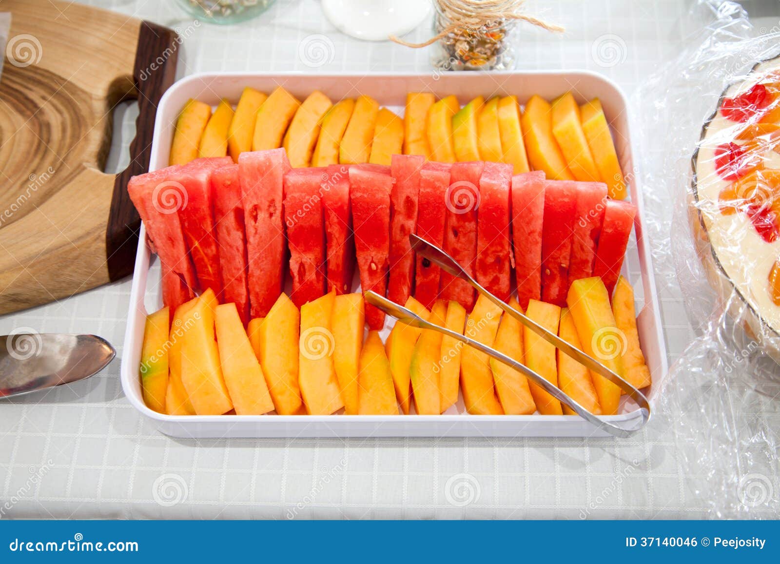 Rockmelon and watermelon stock photo. Image of refreshing - 37140046
