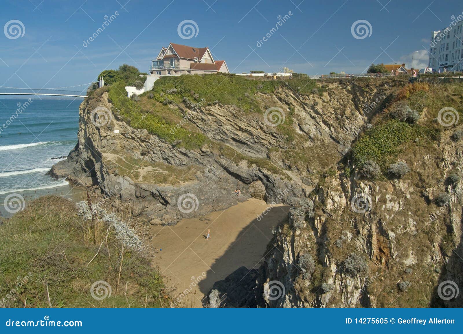Between the rocks stock image. Image of sand, coast, europe - 14275605