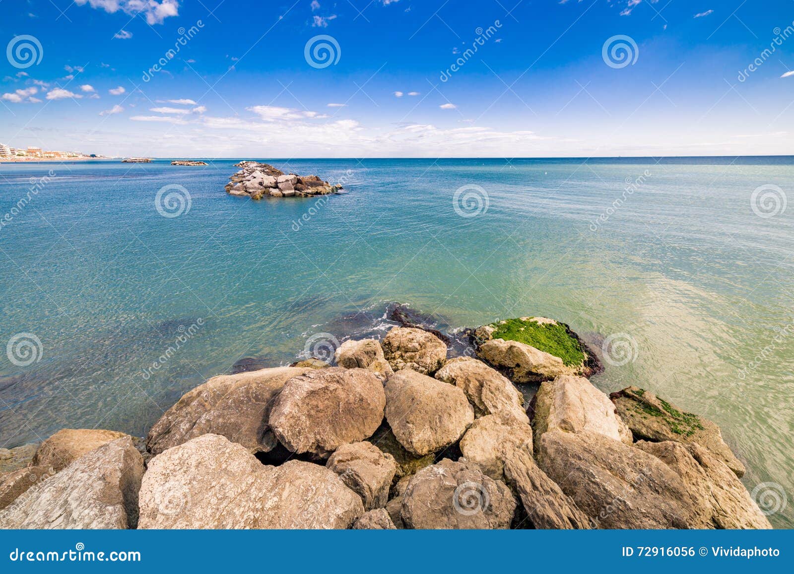 Rocks on the Adriatic Riviera Stock Photo - Image of italy, water: 72916056
