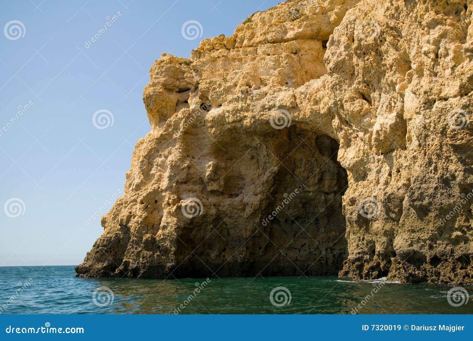 Rocks in Algarve, Portugal. Rock Formations. Stock Image - Image of ...