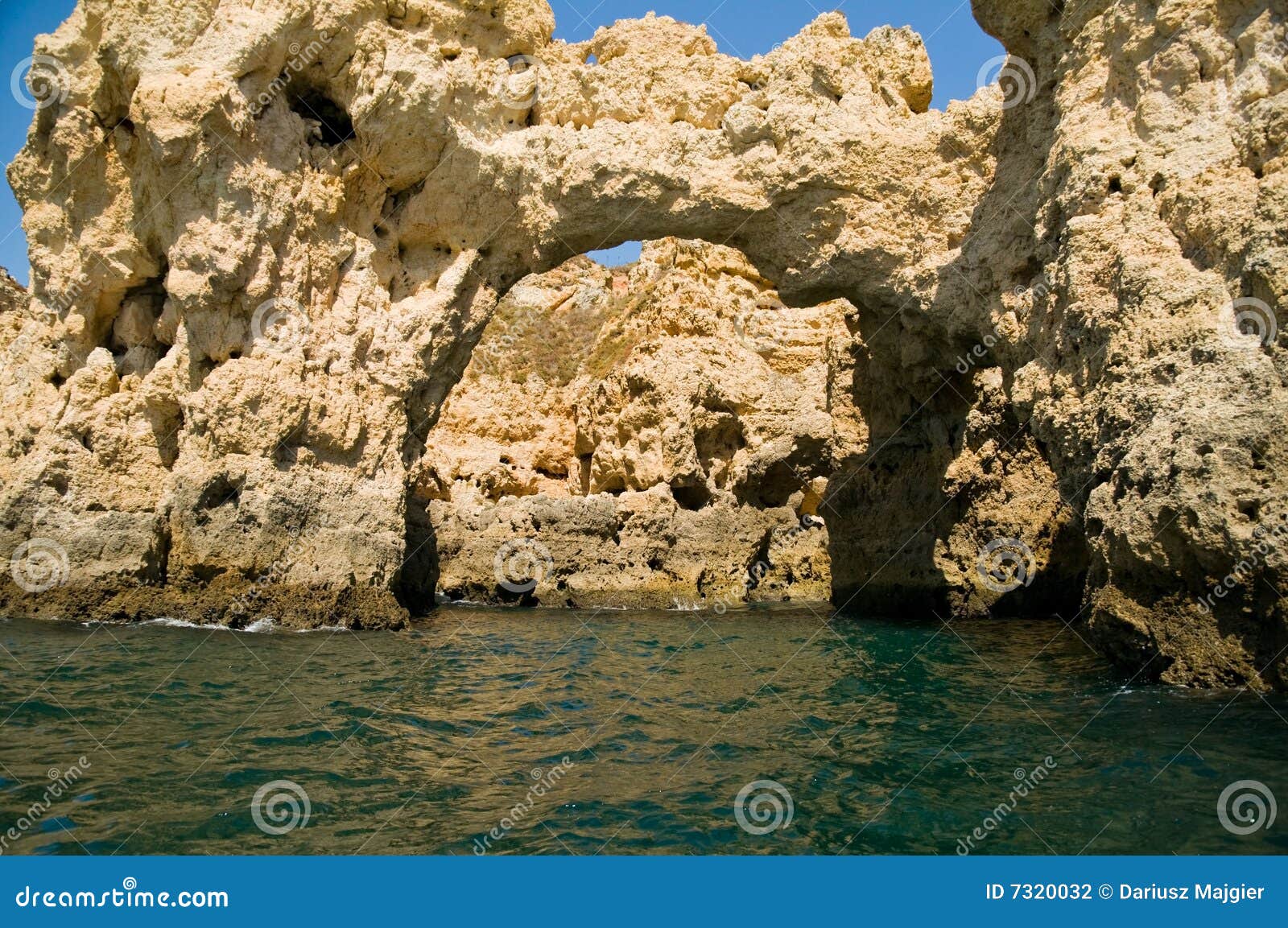 Rocks in Algarve, Portugal. Rock Formations. Stock Photo - Image of ...