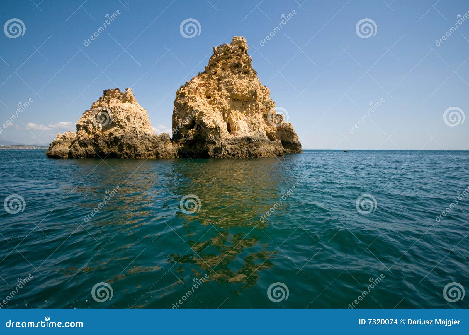 Rocks in Algarve, Portugal. Rock Formations. Stock Photo - Image of ...