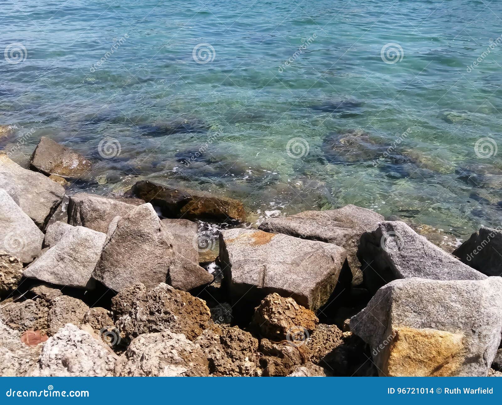 Rocks alone the waterway stock photo. Image of alone - 96721014