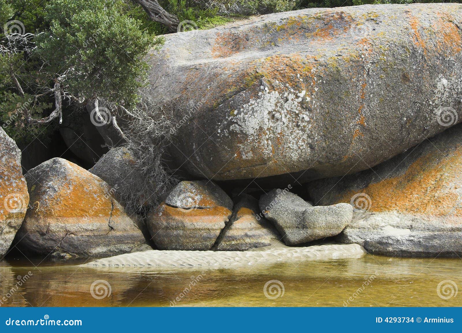 Rocks along river bank stock photo. Image of camping, creek - 4293734