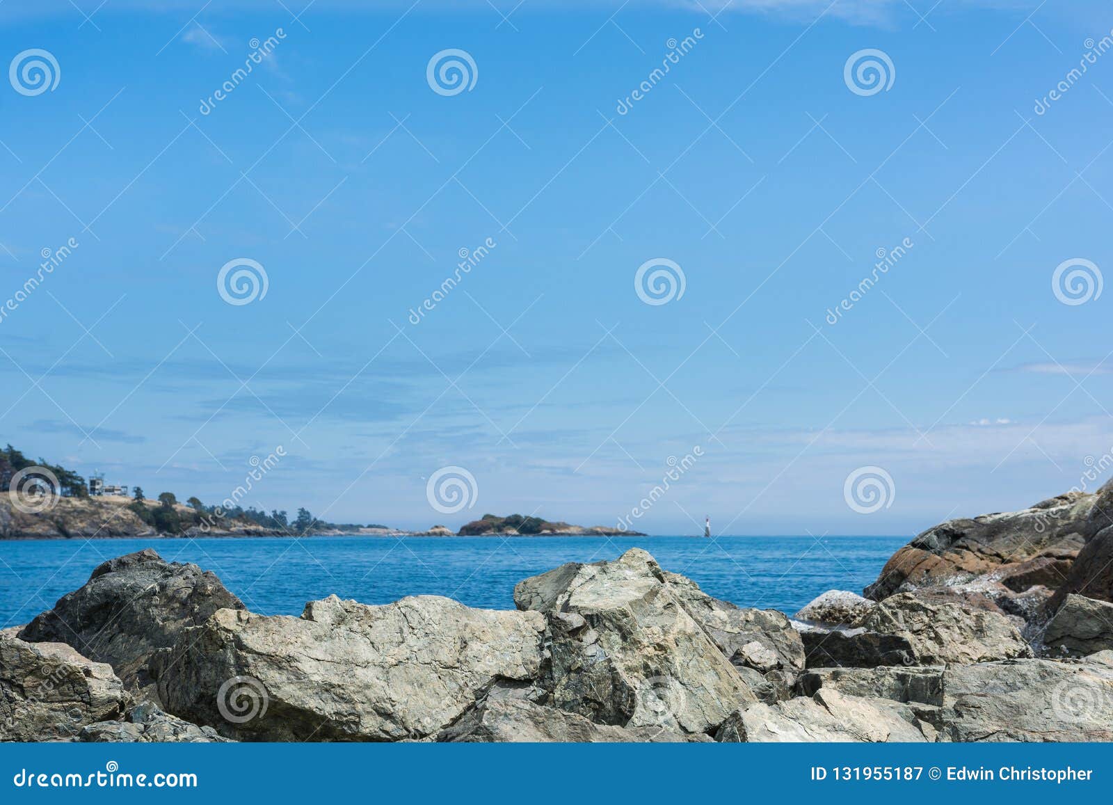 Rocks Along the Shoreline of Victoria British Columbia Canada Stock ...