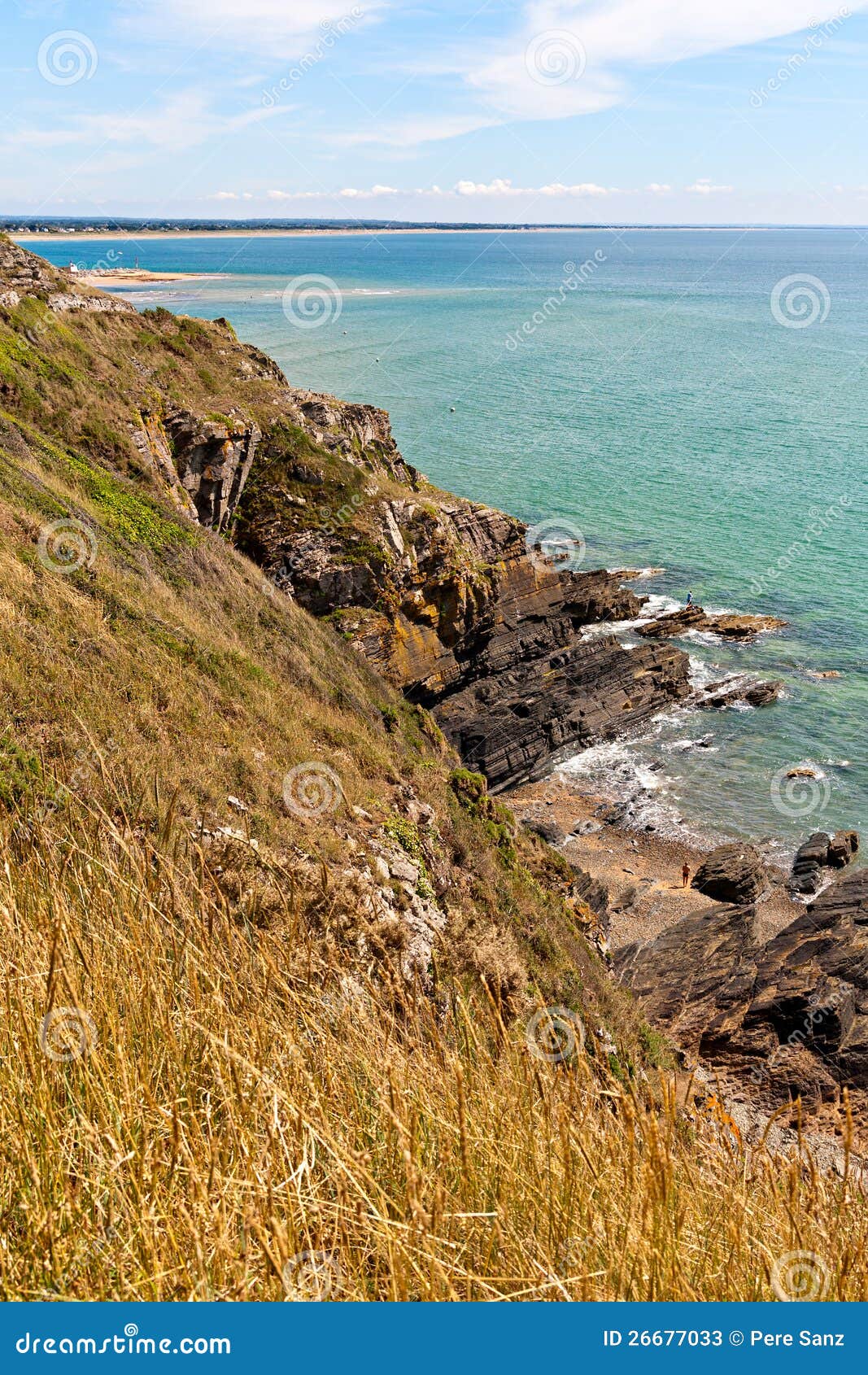 Rocks on Atlantic Coast in Normandy Stock Image - Image of france ...
