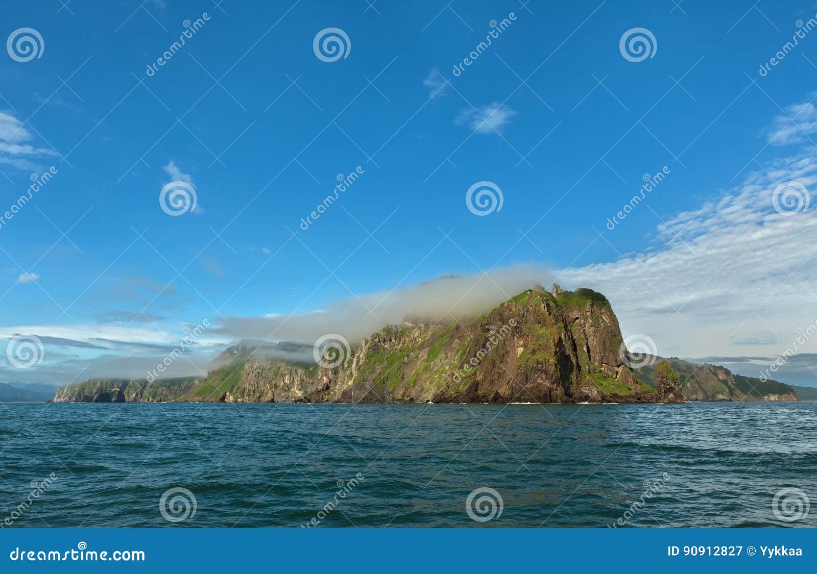 Rocks in the Avacha Bay of the Pacific Ocean. Coast of Kamchatka. Stock ...