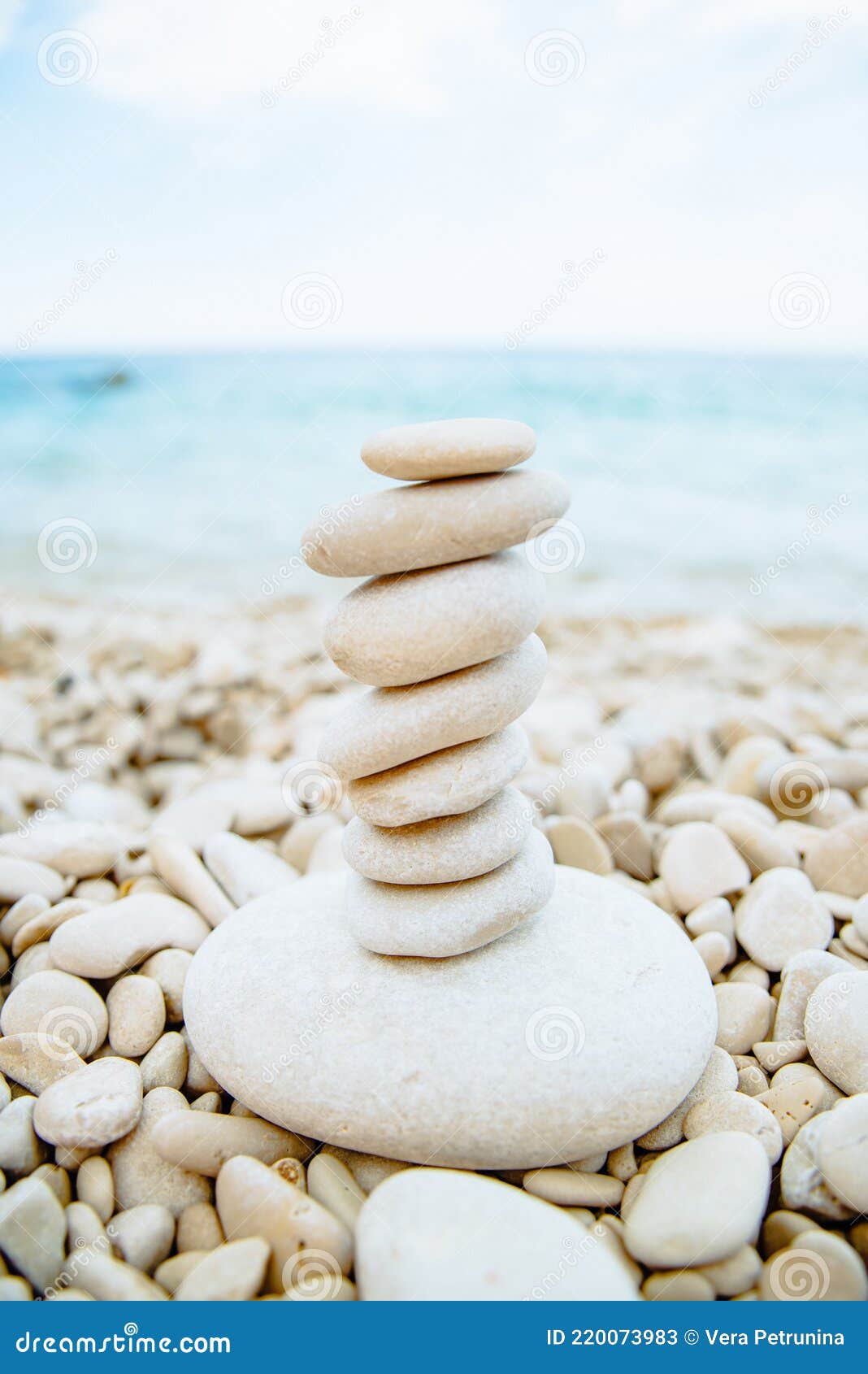 Rocks in Balance at Sea Beach Stock Image - Image of nature, heap ...
