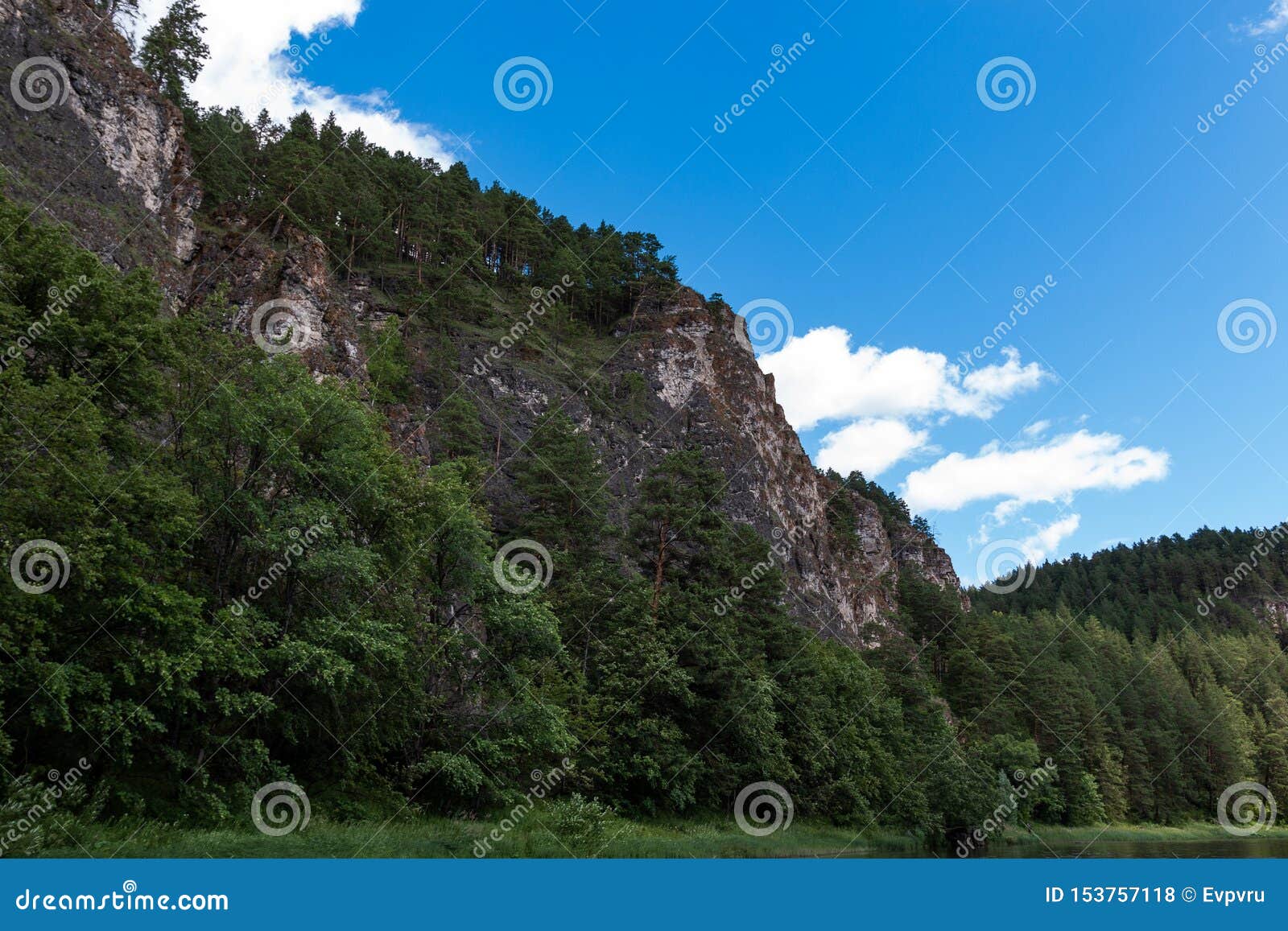 Rocks on the Bank of a Mountain River Stock Photo - Image of rocks ...