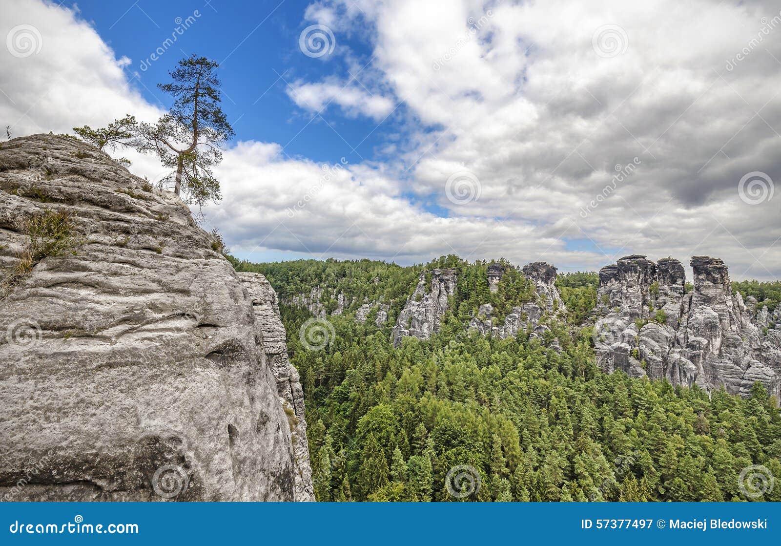 Rocks in Bastei, Saxon Switzerland. Stock Image - Image of germany ...