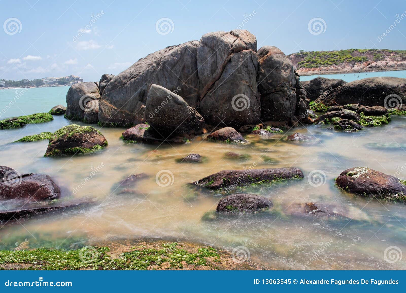 Rocks at the Beach stock image. Image of tropical, latin - 13063545